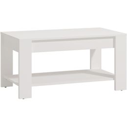 Couchtisch Home Affaire "Clent Kaffeetisch, 90 cm, in trendigen Farben, modern", weiß (opaque weiß, opaque weiß, opaque weiß), B:90cm H:45,5cm T:49,5cm, Tische, Wohnzimmertisch, Klassischer Wohnzimmertisch-Beistelltisch