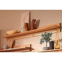 Wandboard Home Affaire "Cubrix", beige (natur gebeizt, gewachst), B:130cm H:14cm T:14cm, Massivholz, Regale, aus massivem Kiefernholz, in zwei unterschiedlichen Breiten