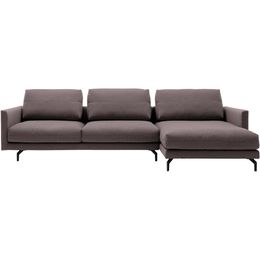 Ecksofa "CR.414, Designecksofa, Polsterecke, L-Form", lila (purpurviolett, steingrau), B:300cm H:91cm T:172cm, CREATION BY ROLF BENZ, Sofas, Ecksofa, wahlweise aus feinstem Rindsleder oder hochwertigem Chenille