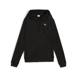 Sweatjacke Puma "TAD ESSENTIALS Hoodie Damen", Damen, Gr. L, schwarz, Obermaterial: 70% Baumwolle, 30% Polyester; Taschenfutter: 100% Baumwolle; Rippe: 3% Elasthan, 97% Baumwolle, Sweatjacken