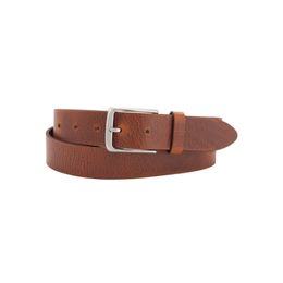 Bernd G&ouml;tz Lederg&uuml;rtel BERND G&Ouml;TZ, Damen, Gr. 100, braun (cognac), Leder, unifarben, Basic, G&uuml;rtel Lederg&uuml;rtel, mit dekorativer Narbenstruktur