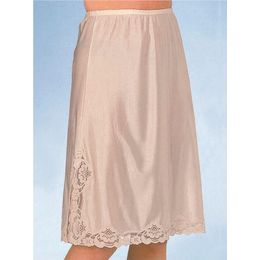 Unterrock, Damen, Gr. 50, beige (haut), 100% Polyester, unifarben, Röcke Unterrock