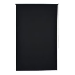 Seitenzugrollo GOOD LIFE "Amelie" Gr. 4, schwarz, B:92cm H:180cm, Polyester, Rollos, Seitenzugrollo, 1 St&uuml;ck