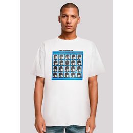 T-Shirt F4NT4STIC "The Beatles Retro", Damen, Gr. S, wei&szlig;, Obermaterial: 100% Baumwolle, oversize, Rundhals, ohne B&uuml;ndchen, Shirts T-Shirt, Premium Qualit&auml;t