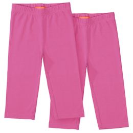 Caprihose STACCATO, M&auml;dchen, Gr. 116/122, Normalgr&ouml;&szlig;en, pink, Oberstoff: 95% Baumwolle, 5% Elasthan., unifarben, bequem, Hosen Caprihose, Doppelpack
