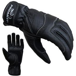 Motorradhandschuhe PROANTI Gr. M, schwarz, Handschuhe, Kinder, M, Obermaterial: 100% Rindsleder. Innenfutter: 100% Polyester, Damen Leder Handschuhe