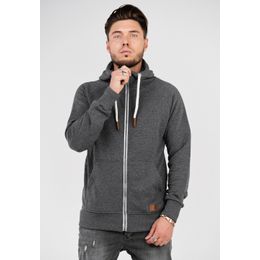 Kapuzensweatshirt behype "SWANTON", Herren, Gr. S, grau (dunkelgrau), 70% Baumwolle, 30% Polyester, meliert, unifarben, normal, Sweatshirts, mit praktischer Kapuze