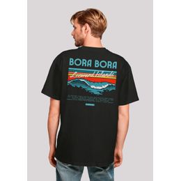 T-Shirt F4NT4STIC "Bora Bora Leewards Island", Damen, Gr. L, schwarz, Obermaterial: 100% Baumwolle, oversize, Rundhals, ohne B&uuml;ndchen, Shirts T-Shirt, Premium Qualit&auml;t