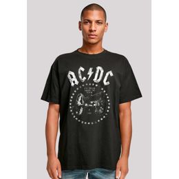 T-Shirt F4NT4STIC "ACDC We Salute You Cannon", Damen, Gr. L, schwarz, Obermaterial: 100% Baumwolle, oversize, Rundhals, ohne Bündchen, Shirts T-Shirt, Premium Qualität