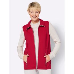 Jerseyweste Classic Basics, Damen, Gr. 46, lila (erdbeere), 100% Baumwolle, unifarben, Westen