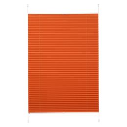 Plissee K-home "Siena" Gr. 3, orange (terra), B:60cm H:130cm, Obermaterial: 100% Polyester, Plissees