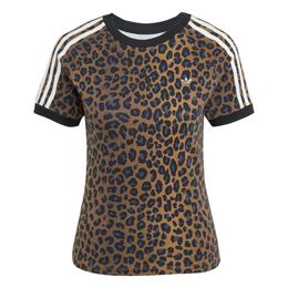 adidas originals T-Shirt 'Cali' Damen Gr&ouml;&szlig;e M/L braun / schwarz / wei&szlig;