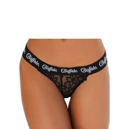 Rioslip Buffalo, Damen, Gr. 36/38, schwarz, Obermaterial: 90% Polyamid, 10% Elasthan, Unterhosen Tanga Brasil-Slip, mit modischem Bund