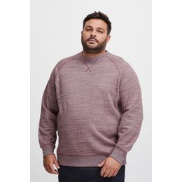 Sweatshirt Blend "BHALTON Crew neck sweatshirt", Herren, Gr. 3XL, rot (wine rot), Sweatware, Obermaterial: 100% Baumwolle, meliert, regular fit normal, Rundhals, Rippbündchen, Sweatshirts