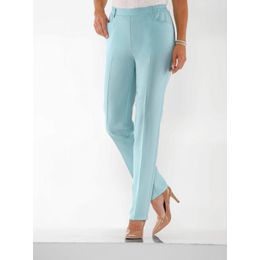 B&uuml;gelfaltenhose Classic Basics, Damen, Gr. 38, Normalgr&ouml;&szlig;en, gr&uuml;n (mint), 100% Polyester, unifarben, lang, Hosen