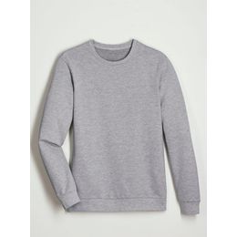 Sweatshirt CLASSIC, Herren, Gr. 48/50, grau (hellgrau, meliert), 50% Baumwolle, 50% Polyester, unifarben, Rundhals, Sweatshirts Sweatshirt
