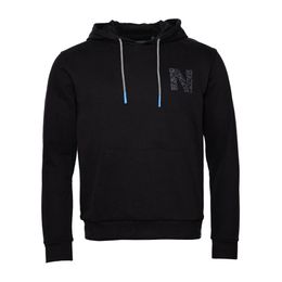 Kapuzenpullover NASSAU BEACH "NB231047", Herren, Gr. 52L, schwarz, 100% Baumwolle, Pullover Kapuzenpullover