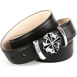 Lederg&uuml;rtel Anthoni Crown, Damen, Gr. 75, schwarz, Leder, unifarben, G&uuml;rtel Lederg&uuml;rtel, mit Fashion-Koppelschlie&szlig;e