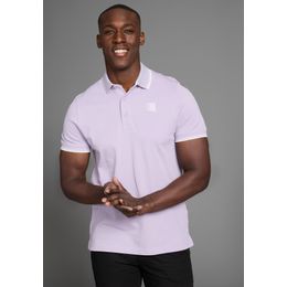 DELMAO Herren Poloshirt "in vielen Sommer Farben Preis-Leistungs Bestseller"lila, Basic, Gr. 5XL, unifarben, Piqu&eacute;, Obermaterial: 100% Baumwolle,