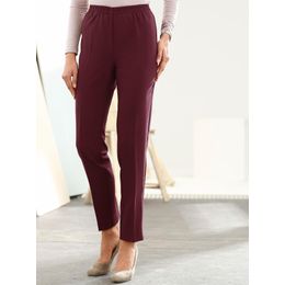 Bügelfaltenhose Classic Basics, Damen, Gr. 38, Normalgrößen, rot (bordeaux), 100% Polyester, unifarben, lang, Hosen