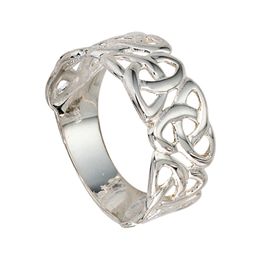 Silberring Jobo "Ring breit" Gr. 50, silber (silber 925), Fingerringe, Damen, 50, Silber 925 (Sterlingsilber), Silberring, 925 Silber rhodiniert