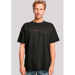 T-Shirt F4NT4STIC "Kanagawa Welle Blue", Damen, Gr. L, schwarz, Obermaterial: 100% Baumwolle, oversize, Rundhals, ohne B&uuml;ndchen, Shirts T-Shirt, Premium Qualit&auml;t