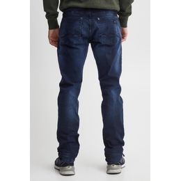 5-Pocket-Jeans Blend "BHTWISTER", Herren, Gr. 28, Länge 30, blau (middle blau), Denim/Jeans, Obermaterial: 98% Baumwolle, 2% Elasthan, Abriebeffekte, slim fit knöchellang, Jeans