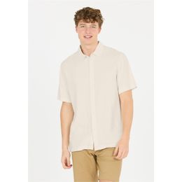 Outdoorhemd CRUZ "Micky", Herren, Gr. L, US-Gr&ouml;&szlig;en, wei&szlig; (sanftes wei&szlig;), 55% Leinen, 45% Viskose, unifarben, ohne Ausschnitt, Hemden, im zeitlos-eleganten Look