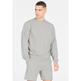 Sweatshirt Virtus "Kayden", Herren, Gr. XXL, grau (hellgrau), 60% Baumwolle, 40% Polyester, unifarben, normal, Rundhals, Sweatshirts Sweatshirt, aus superweichem, atmungsaktivem Material