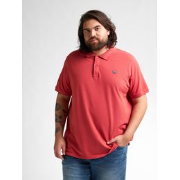 Poloshirt PETROL INDUSTRIES, Herren, Gr. 5XL, lila (cranberry), Jersey, Obermaterial: 100% Baumwolle, unifarben, regular fit taillenbedeckt, ohne Ausschnitt, Shirts, mit Logo Stickerei