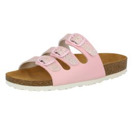 Pantolette Lico "Slipper Bioline Free Kids", M&auml;dchen, Gr. 36, rosa, Synthetik, Schuhe Pantolette