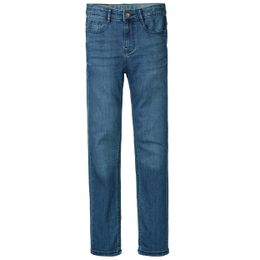 Slim-fit-Jeans STACCATO "STCCharles", Jungen, Gr. 134, Normalgrößen, blau (jeansblau), Oberstoff: 80% Baumwolle, 19% Polyester, 1% Elasthan., leichte Abriebeffekte, unifarben, Basic, normal, Jeans Slim-fit-Jeans, Slim Fit