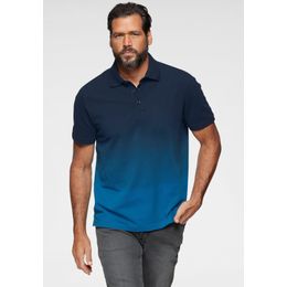 MAN'S WORLD Poloshirt MAN'S WORLD, Herren, Gr. 4XL (68/70), blau (blau, marine), Piqué, Obermaterial: 100% Baumwolle, bestickt, normal, Shirts, Kurzarm, mit Polokragen, aus Piqué-Stoff, mit stilvoller Stickerei