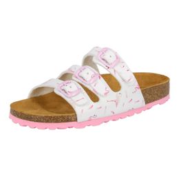 Pantolette Lico "Pantolette Bioline Flaminco", M&auml;dchen, Gr. 41, wei&szlig;, Synthetik, Schuhe Pantolette