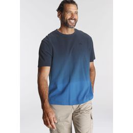 MAN'S WORLD T-Shirt MAN'S WORLD, Herren, Gr. L (52/54), blau (dunkelblau, blau), Piqu&eacute;, Obermaterial: 100% Baumwolle, regular fit, Rundhals, Shirts T-Shirt, Kurzarm, Regular Fit, unifarben, Rundhalsausschnitt