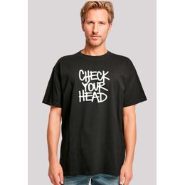 Oversize-Shirt F4NT4STIC "The Beastie Boys Check Your Head", Herren, Gr. L, schwarz, Obermaterial: 100% Baumwolle, oversize, Rundhals, ohne Bündchen, Shirts, Premium Qualität