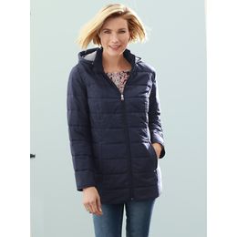 Steppjacke Classic Basics, Damen, Gr. 44, blau (marine), 100% Polyester, unifarben, figurumspielend, Jacken Steppjacke