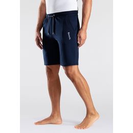 Sweatshorts BENCH. LOUNGEWEAR, Herren, Gr. 48/50 (M), N-Gr, blau (navy), Sweatware, Obermaterial: 60% Baumwolle, 40% Polyester, unifarben, Basic, bequem ca. Mitte Knie, Hosen, mit seitlichen Taschen