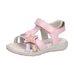 Sandale Lico "Sandale Rinara V", M&auml;dchen, Gr. 27, rosa, Leder, Schuhe Sandale