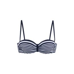 Lascana Bikinitop Damen Gr&ouml;&szlig;e 80 marine / wei&szlig;