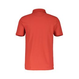 Poloshirt Lerros "Lerros", Herren, Gr. XL, rot (deep coral rot), 60% Baumwolle, 40% Polyester, ohne Ausschnitt, Shirts