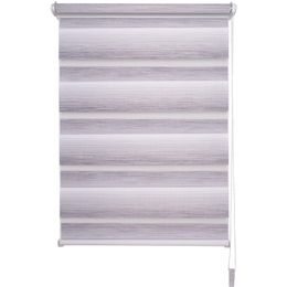 Doppelrollo Liedeco "Farbverlauf" Gr. 3, beige (sand), B:80cm H:150cm, Polyester, Rollos