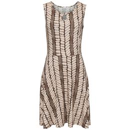 Lascana Kleid Damen Gr&ouml;&szlig;e 40 beige / braun / schwarz