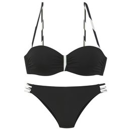 French Connection Bikini Damen Gr&ouml;&szlig;e S schwarz / wei&szlig;