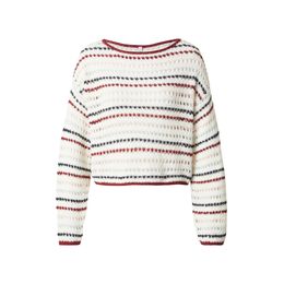 Only Pullover 'ONLGeena' Damen Gr&ouml;&szlig;e XS marine / karminrot / wei&szlig;