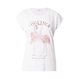Haily's Hailys T-Shirt 'Fl44ami' Damen Gr&ouml;&szlig;e L rosegold / pastelllila / wei&szlig;