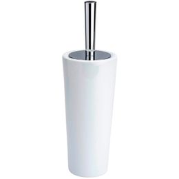 WC-Garnitur Wenko "Coni", weiß, B:11,5cm H:37cm, Keramik, Kunststoff, Reinigungsbürsten, Keramik