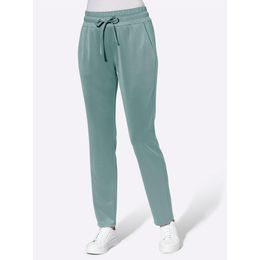 Schlupfhose Classic Basics, Damen, Gr. 38, Normalgr&ouml;&szlig;en, gr&uuml;n (jade), 95% Polyester, 5% Elasthan, unifarben, lang, Hosen Schlupfhose