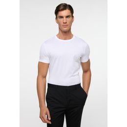 T-Shirt Eterna, Herren, Gr. M, weiß, 70% Baumwolle, 30% Lyocell, lässig geschnitten, Shirts T-Shirt