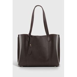 Lucky Bees Schultertasche in Dunkelbraun - (B)39 x (H)29 cm - 64% | Damen-taschen